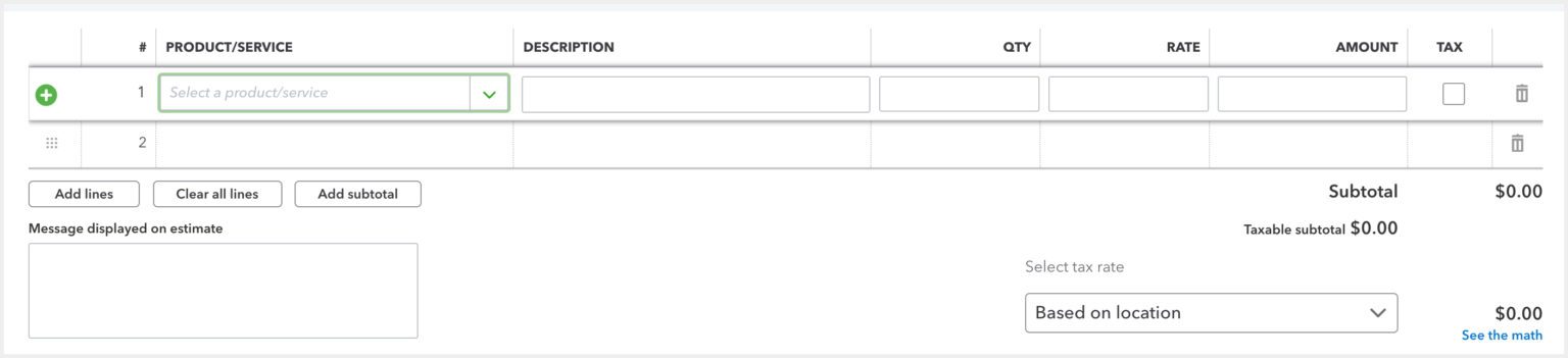 How to create an estimate in QuickBooks Online: The better way — Method