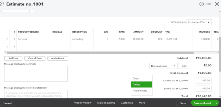 The Best QuickBooks Estimate Template — Method