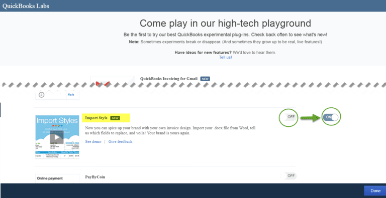 How to Create QuickBooks Online Invoice Templates — Method