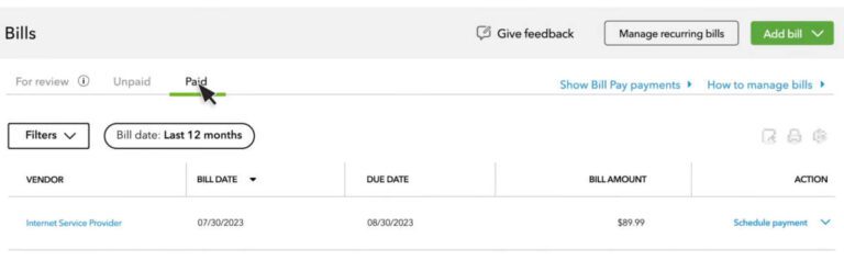 How to Pay Vendors in QuickBooks Online — Method