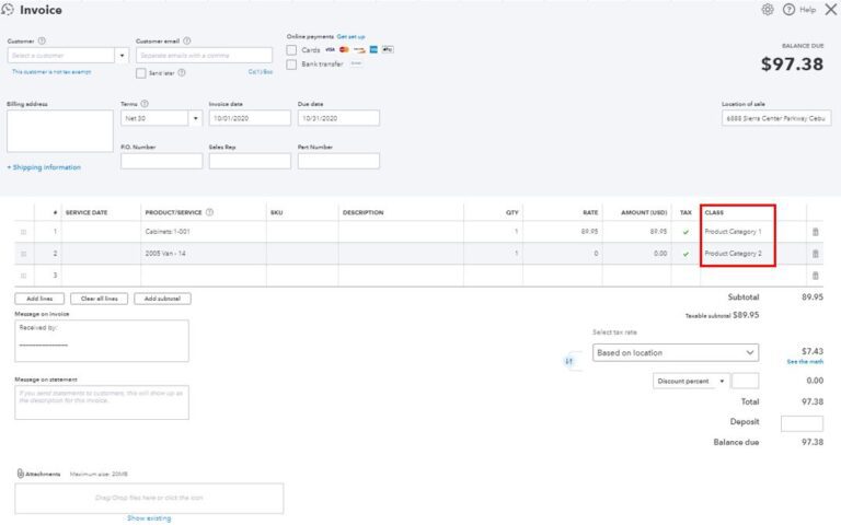 How to Use Categories in QuickBooks Online — Method