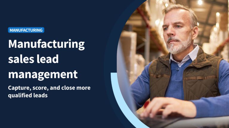 Manufacturing sales lead management: Best practices — Method